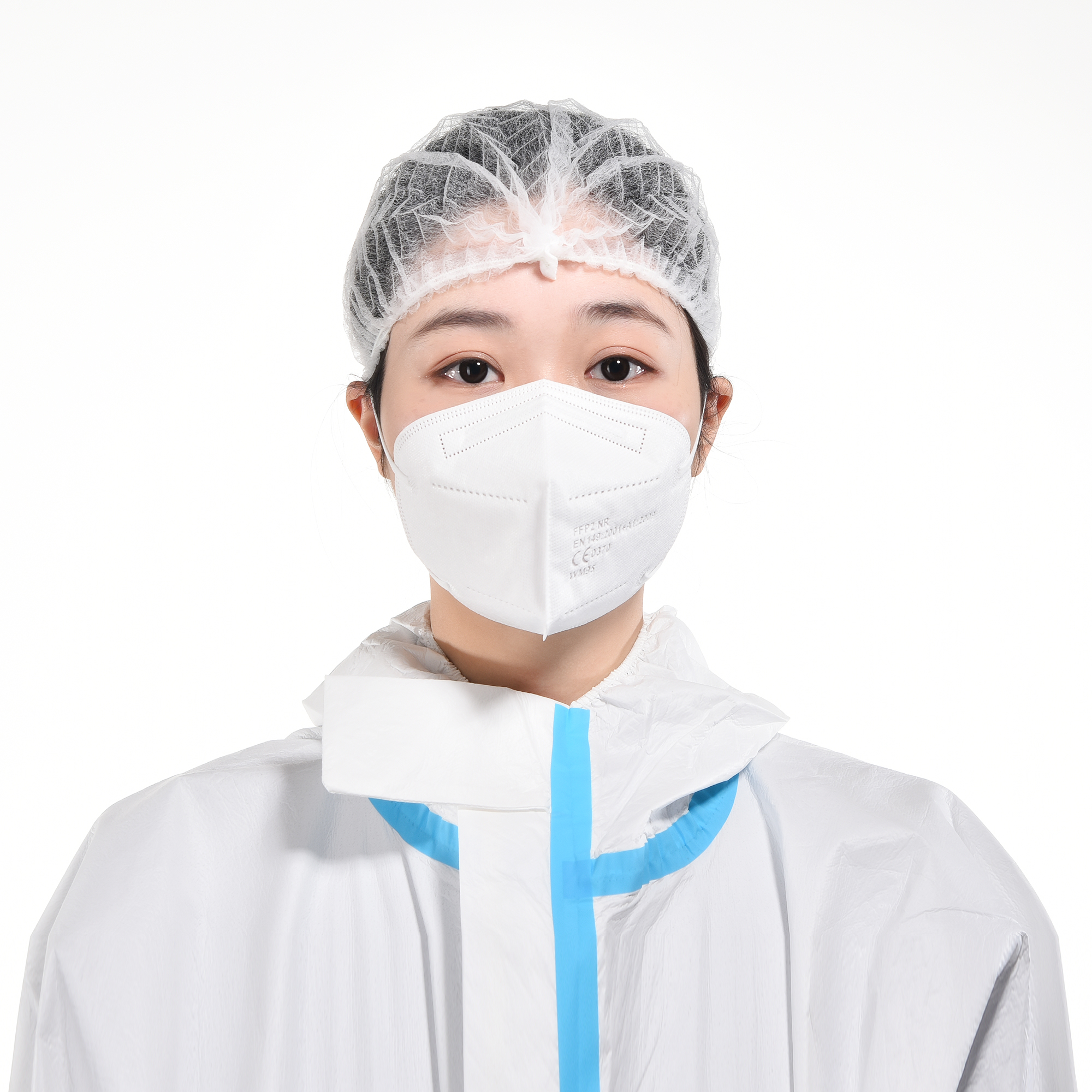 China White Double Elastic Disposable Clip Cap(YG-HP-04-01) factory and ...