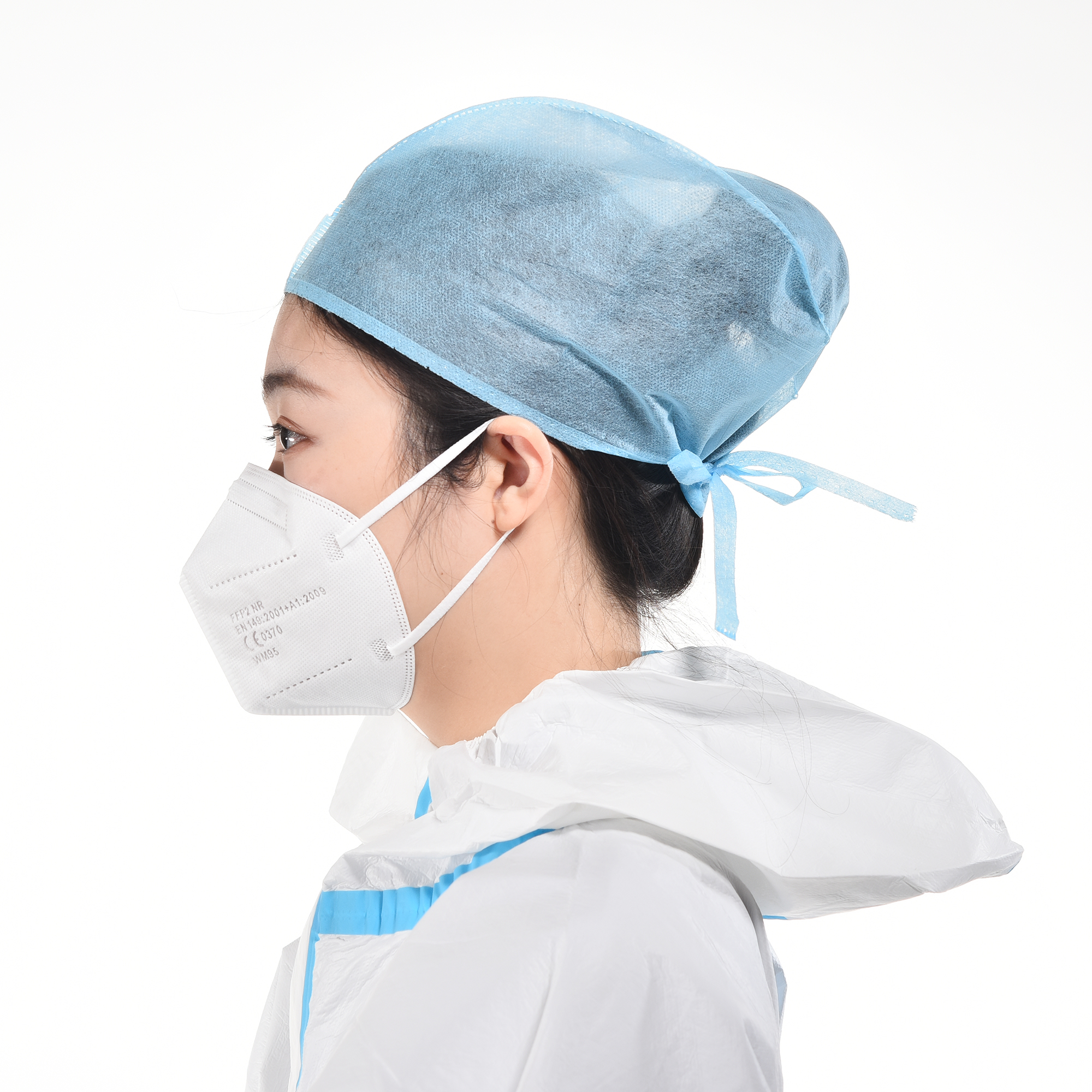 China Medical 25g Disposable Non-Woven Surgical Doctor Surgeon Cap With ...